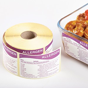 Bulk Buy Removable Allergen Storage Label Wholesale | KFF