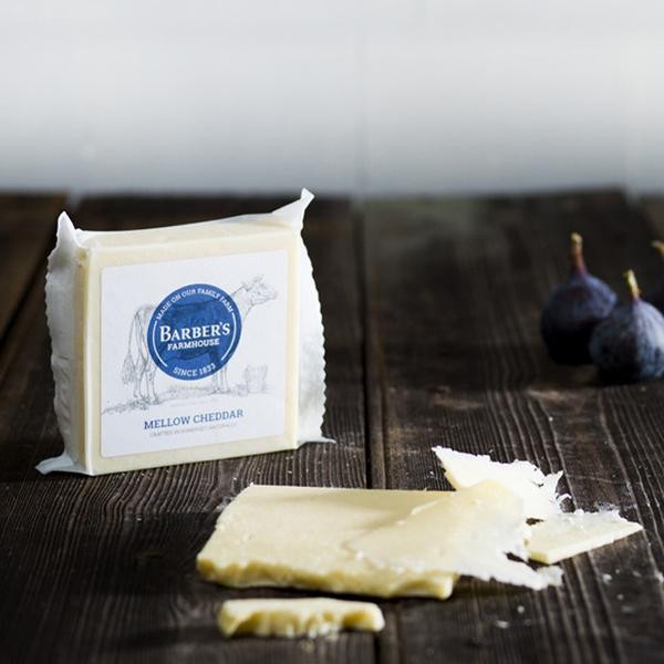 Bulk Buy BARBERS Farmhouse Mellow Cheddar Block Wholesale | KFF