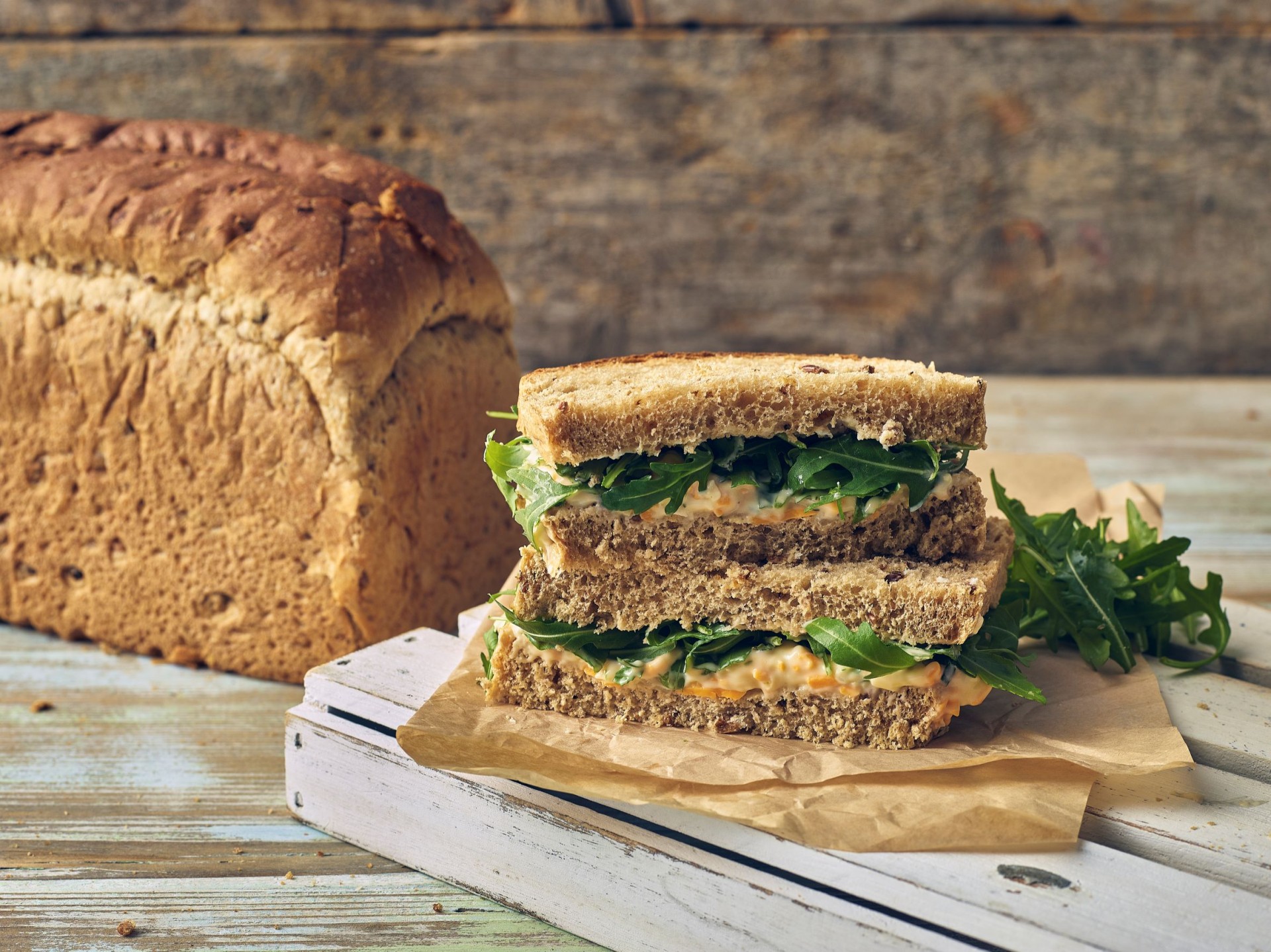 Malted Split Tin Loaves (Uncut)