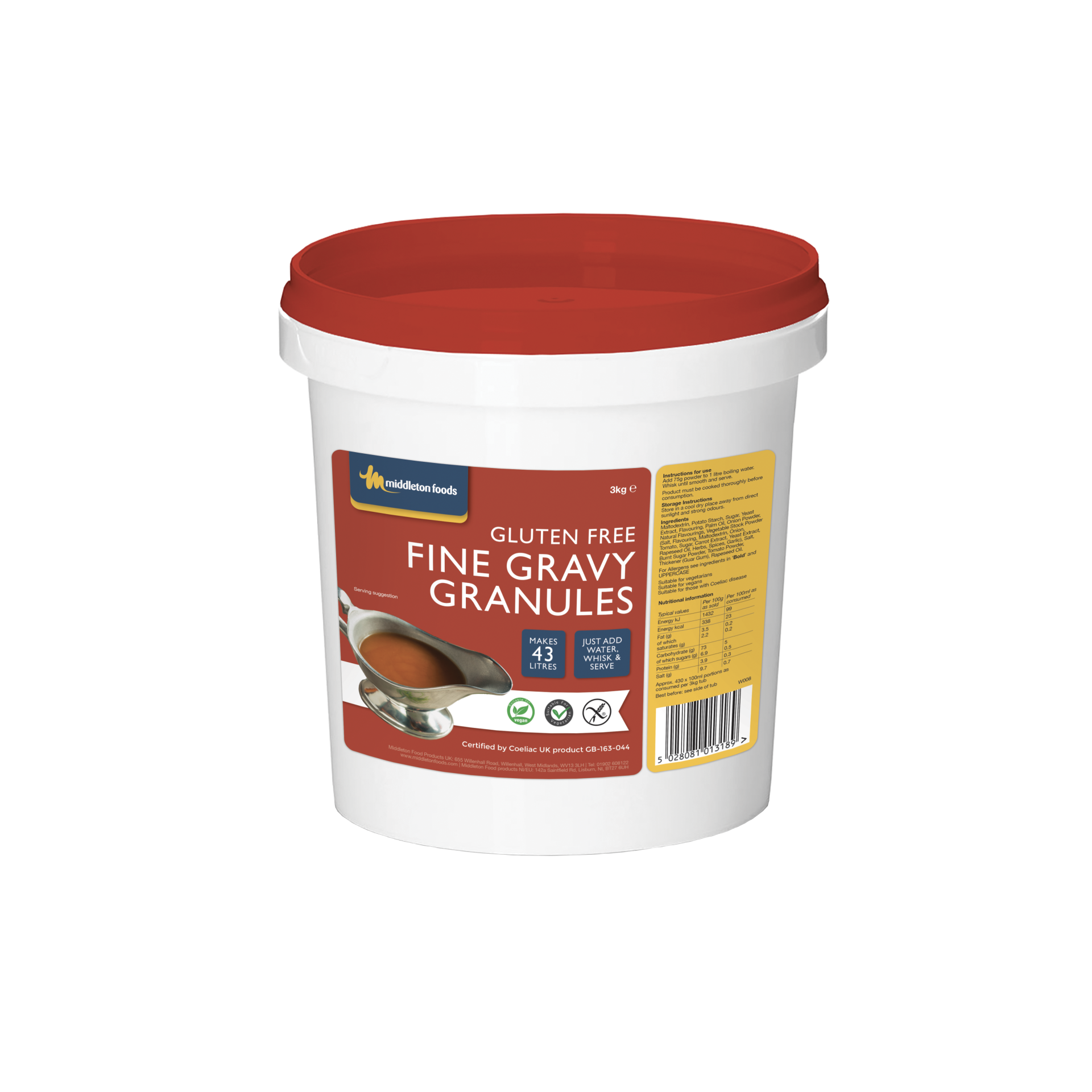 Bulk Buy Gluten Free Fine Gravy Granules Wholesale | KFF