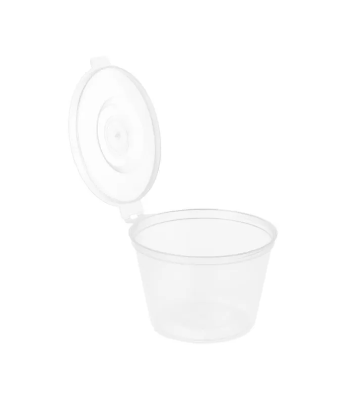 Bulk Buy 4 ACES 4oz Hinged Plastic Portion Pots Wholesale | KFF