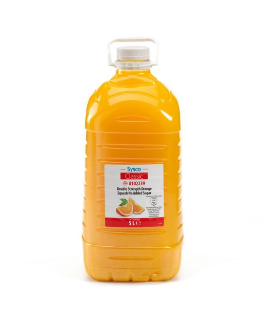 Bulk Buy SYSCO No Added Sugar Double Strength Orange Squash Wholesale | KFF