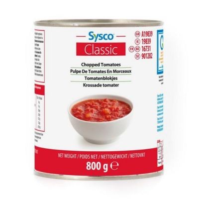 Bulk Buy SYSCO CLASSIC Chopped Tomatoes Wholesale | KFF