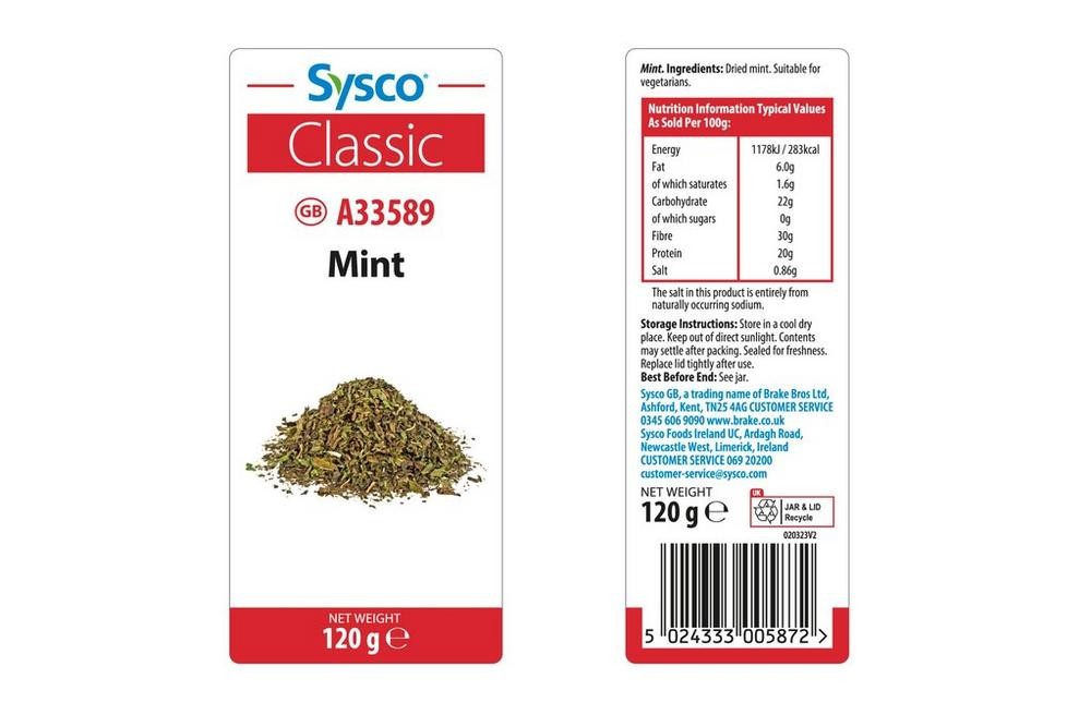 Bulk Buy SYSCO CLASSIC Mint Wholesale | KFF