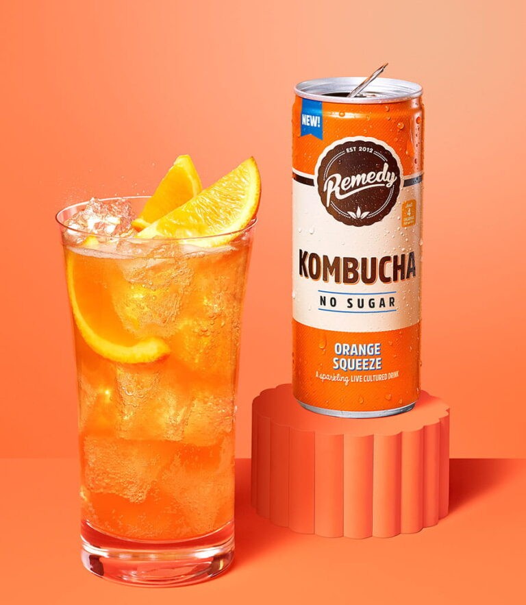 Bulk Buy REMEDY Kombucha Orange Squeeze (Can) Wholesale | KFF