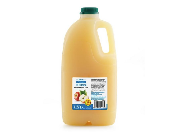 Bulk Buy SYSCO PREMIUM Freshly Squeezed Apple Juice Wholesale | KFF