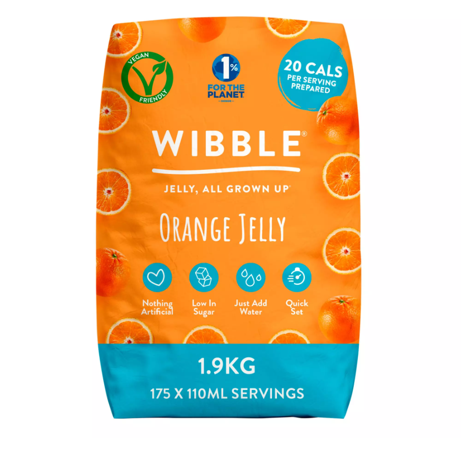 Bulk Buy WIBBLE Vegan Orange Jelly Crystals Wholesale | KFF