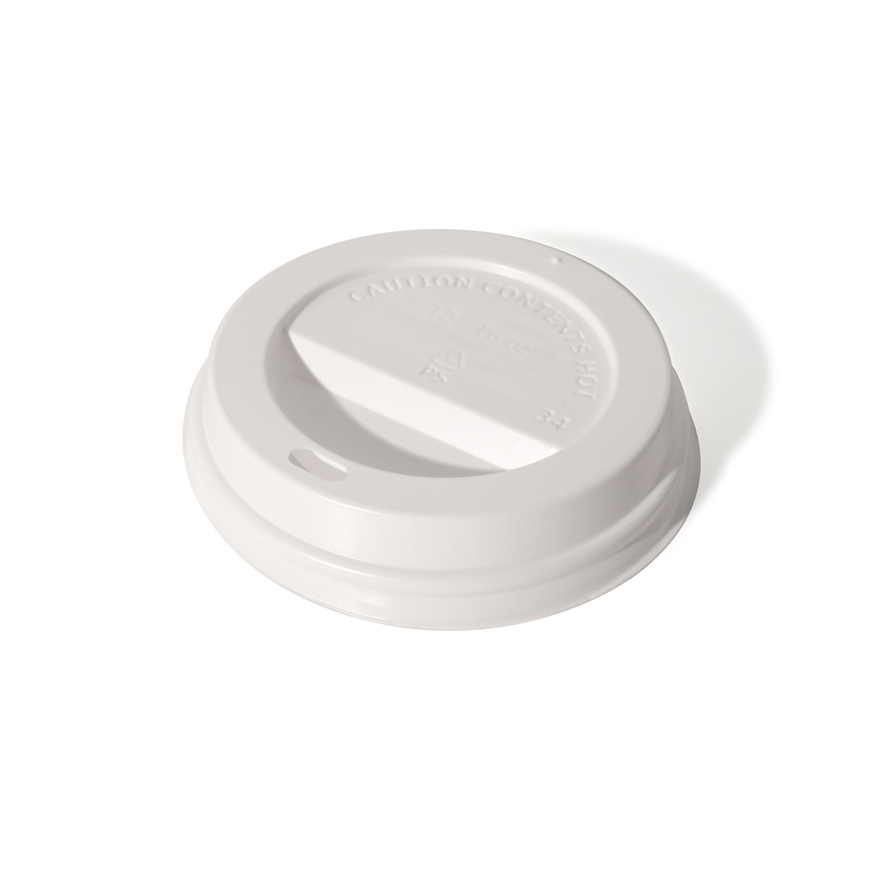 Bulk Buy 4 ACES 90mm White Polystyrene Plastic Sip Thru Lid Wholesale | KFF