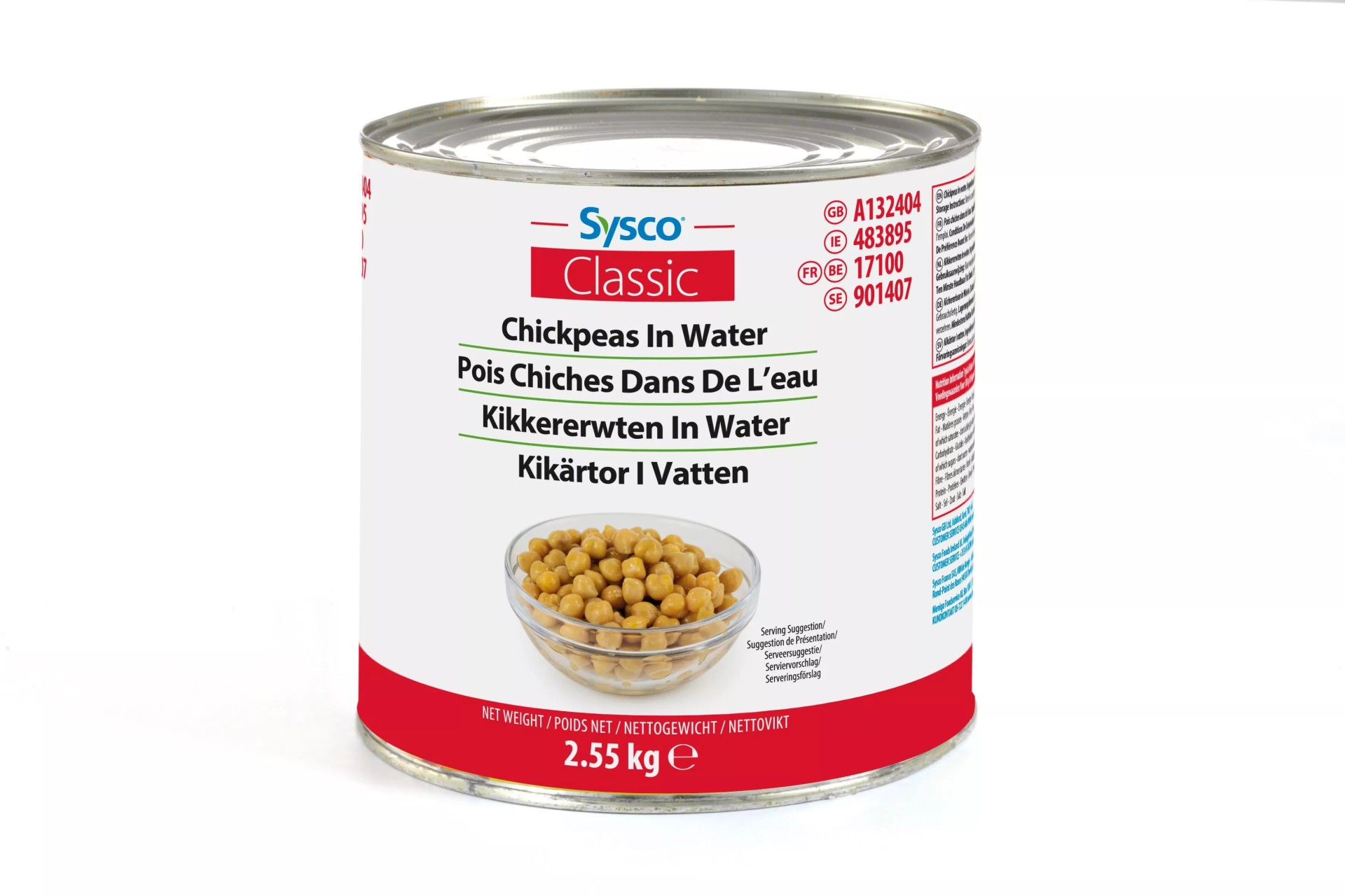Bulk Buy SYSCO CLASSIC Chickpeas In Water Wholesale | KFF