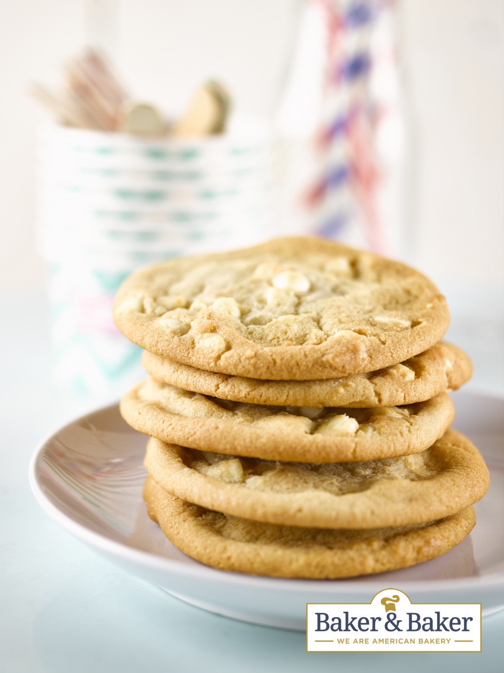 Bulk Buy BAKER & BAKER White Chocolate Supreme Cookie Pucks Wholesale | KFF