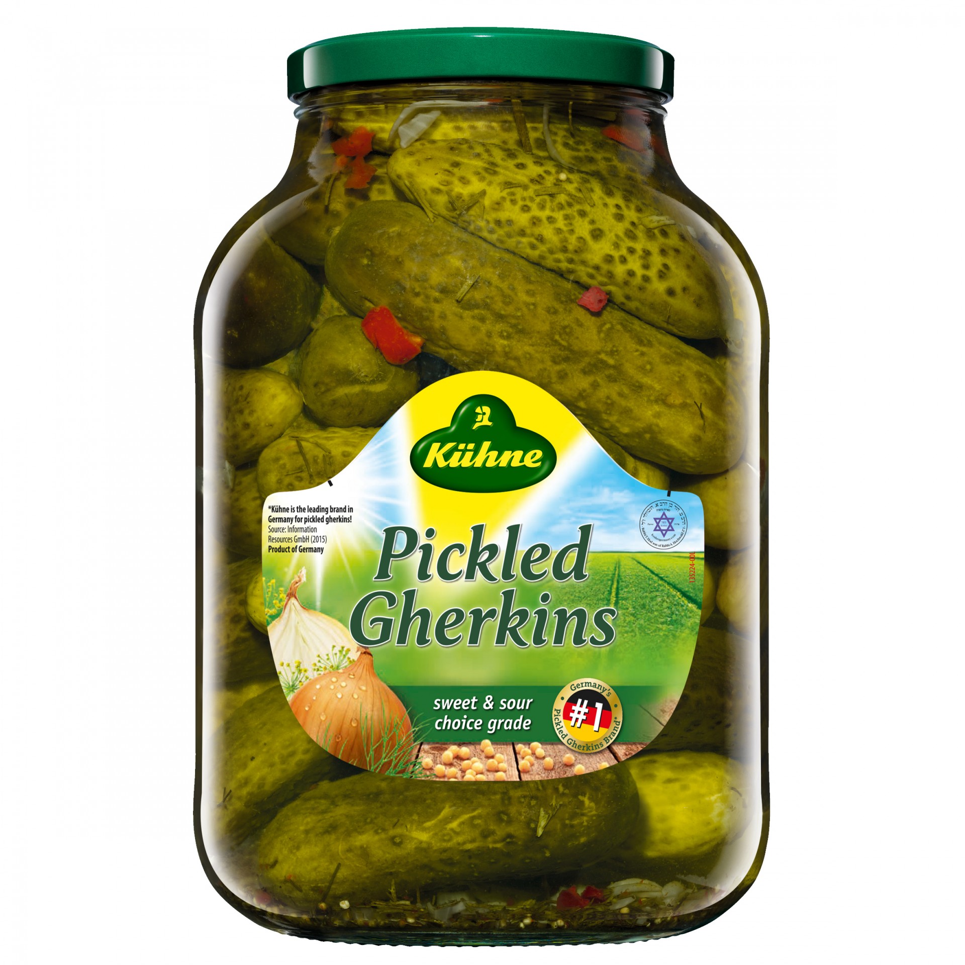 Bulk Buy KUHNE Whole Pickled Gherkins (Jar) Wholesale | KFF