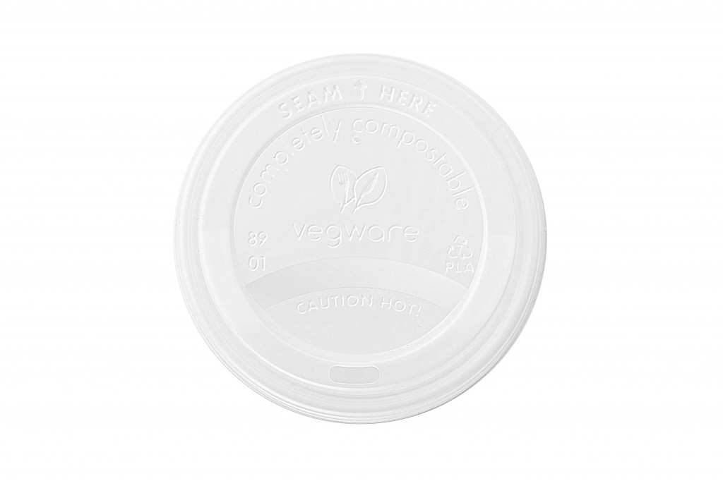 VEGWARE 12/16oz White Sip Through Lid