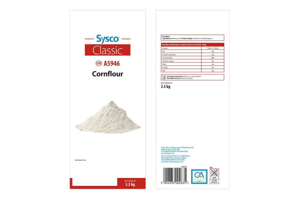 Bulk Buy SYSCO CLASSIC Cornflour Wholesale | KFF