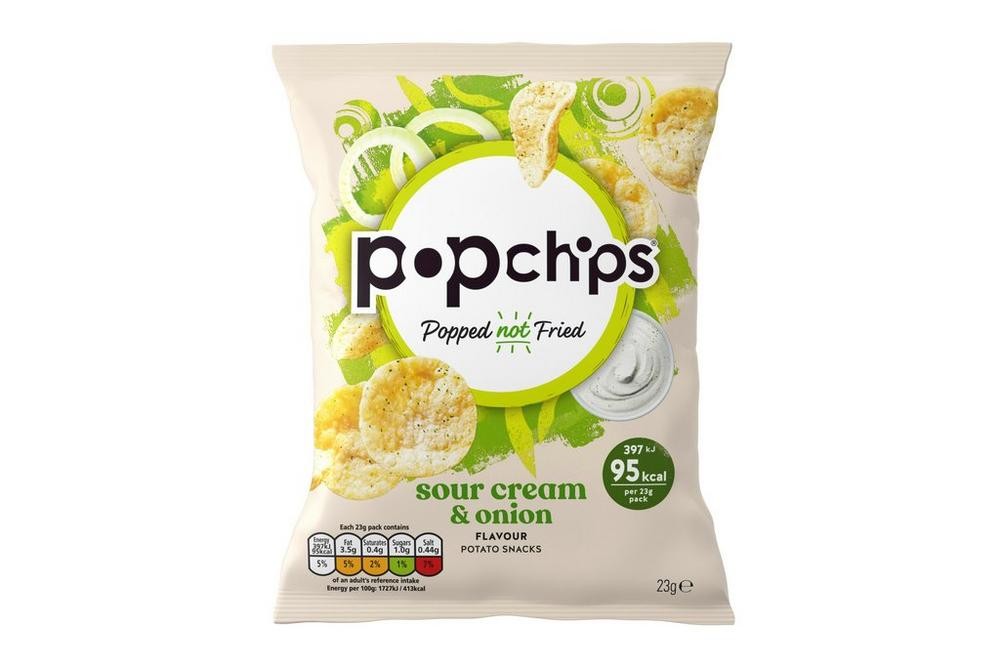 POPCHIPS Sour Cream & Onion Crisps